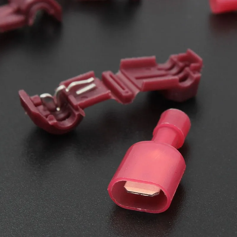 Red 22-18awg T-tap Quick Splice Wire Connectors Electrical Crimp ...