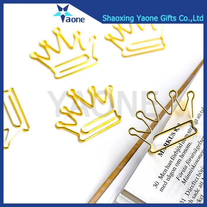Promotional Logo Custom Gifts Golden Color Fashion Crown Shaped Paper ...
