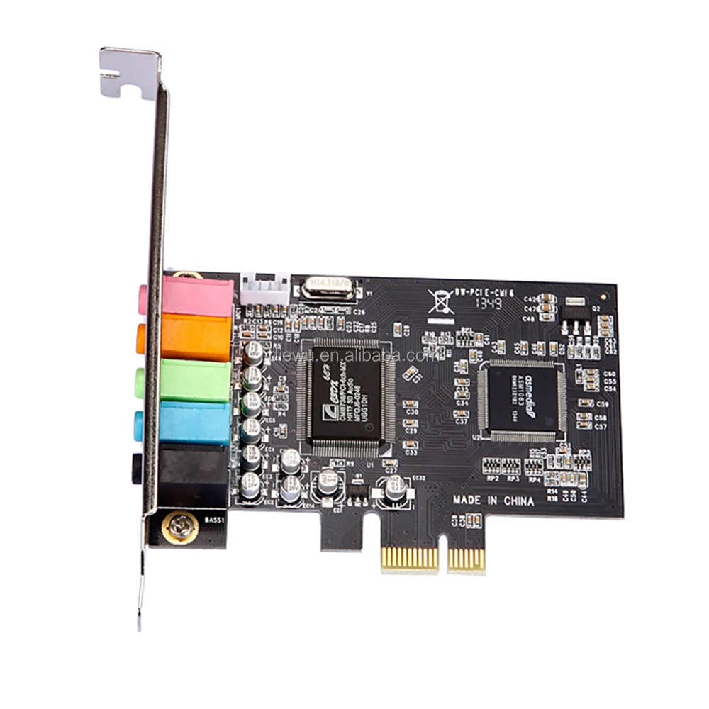Hot Sale Taiwan C-media Optical Pcie 6 Channel Sound Card With Chipset ...