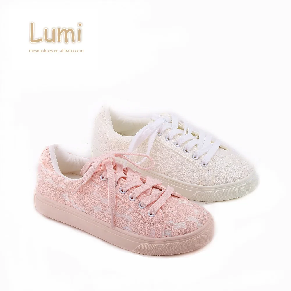 China Wholesale Cheap Lace Ladies Beautiful Sneakers Women Casual Shoes ...