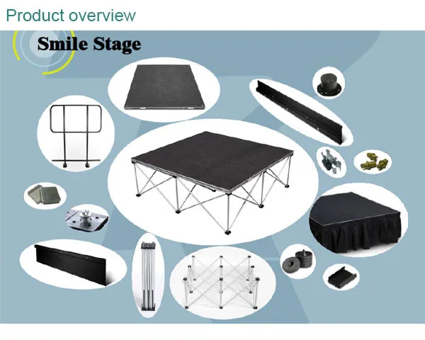 Rk palco desmontável portátil para eventos/concertos/apresentações ...