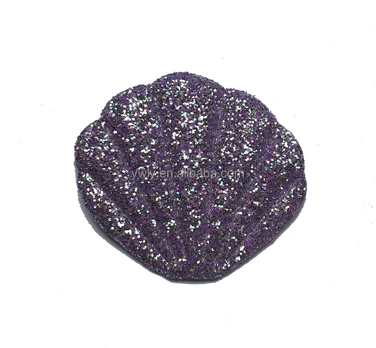 Custom Sew On Shiny Sparkle Bright Glitter Shell Shape 3d Padded Diy ...