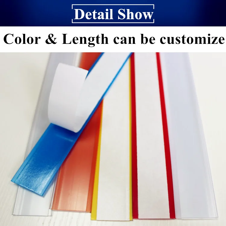 Economy Self-adhesive Shelf Label Holder/ Data Strip Label Holder For ...