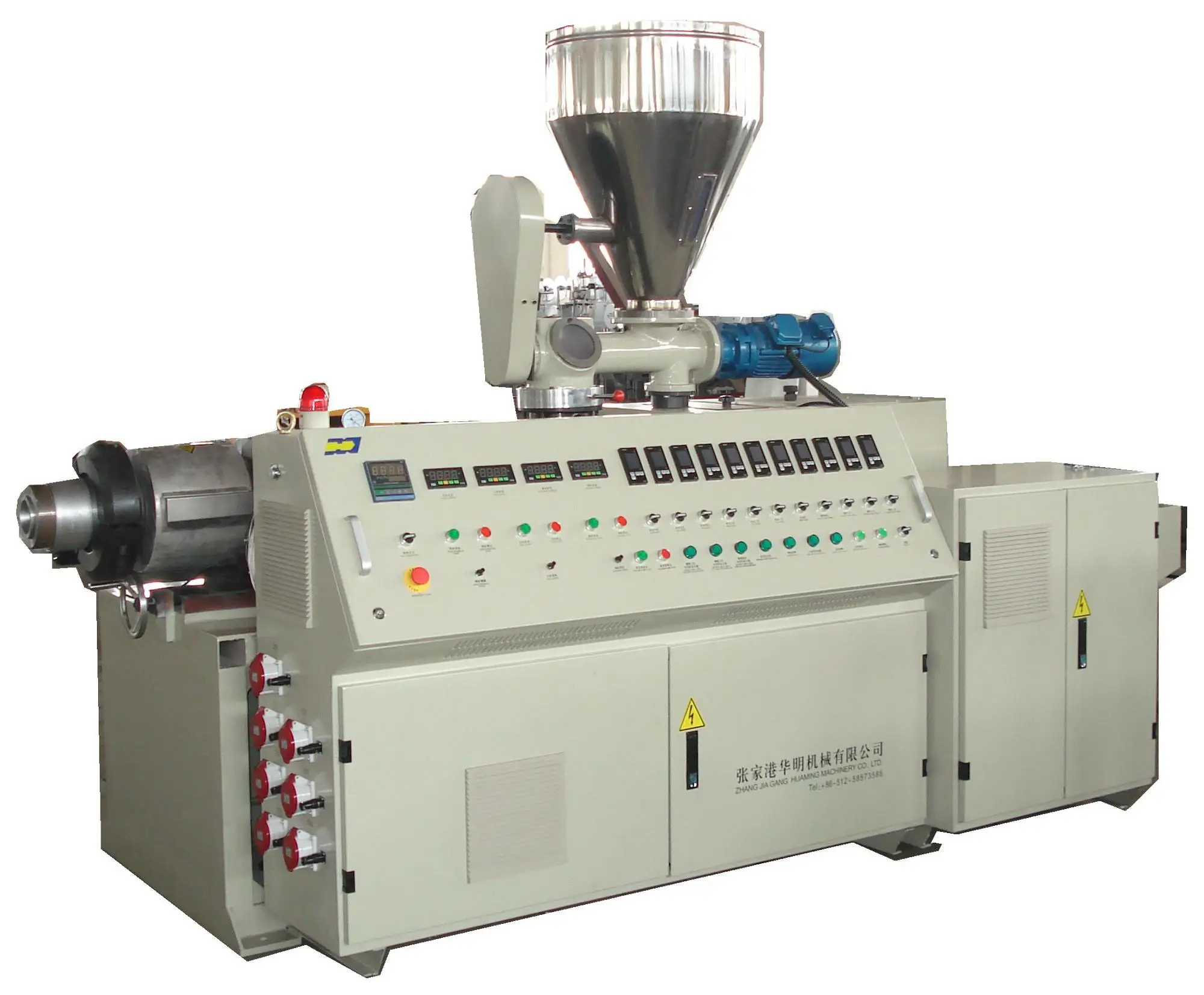 Sjsz 45/90 Conical Twin Screw Extruder/double Screw Extruder/plastic ...