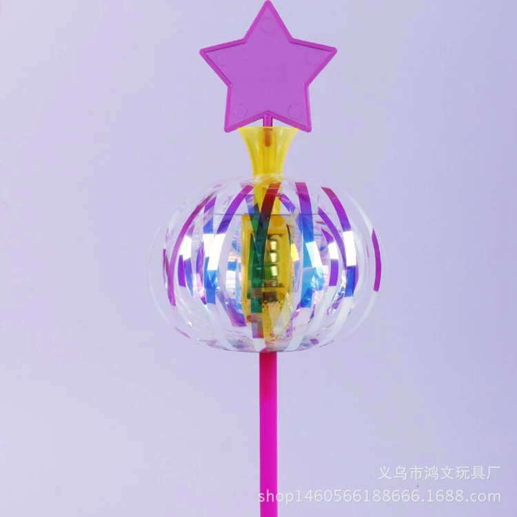 Funny Flashing Magic Toy Sparkling Spindle Wand Amazing Rotate Colorful ...