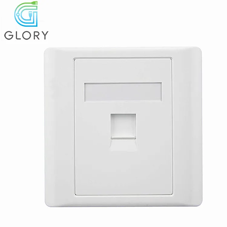 Best Price 86 Type Plate For Internet Connection Network 1 Ports Face ...