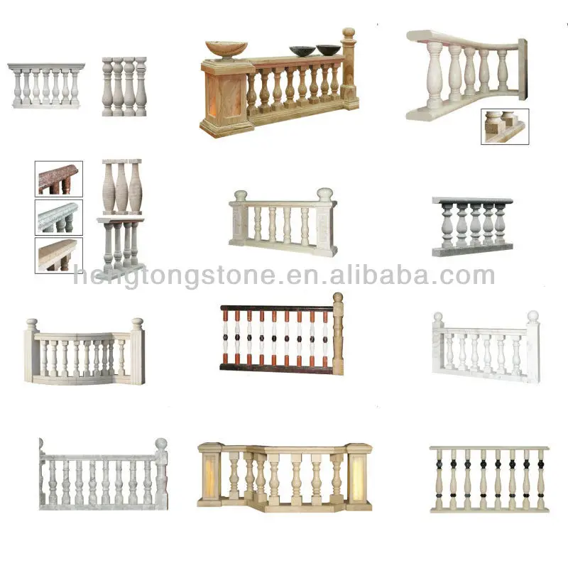 Marble Balcony Railing Design Sculpture - Hengtongstone