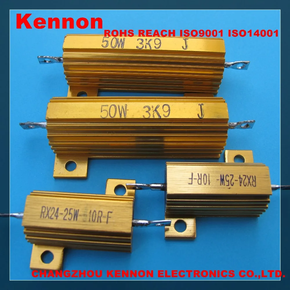 Rx24 25w 50w 100w 200w Wire Wound Resistor Aluminium Case Wirewound ...