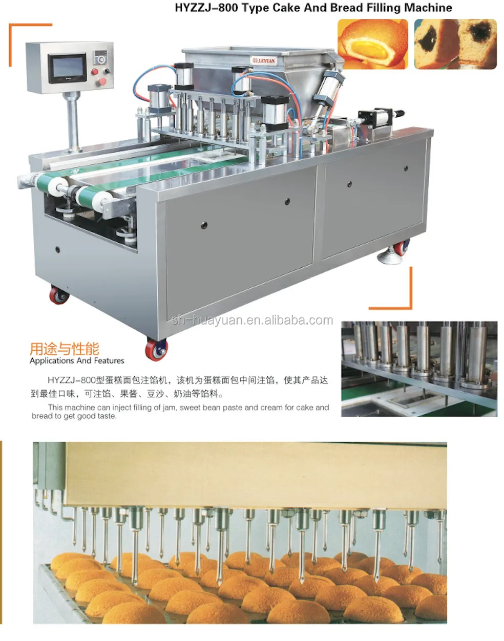 Automatic Cake And Bread Filling Machine/food Machine For Injection ...