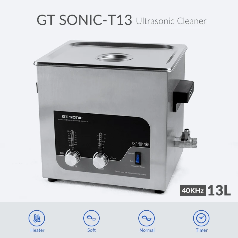Stainless Steel Ultrasonic Vinyl Record Cleaner - 40khz, 400w