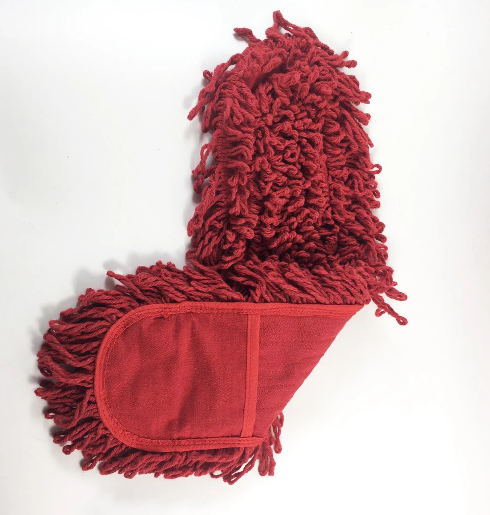 Hot Sale In Korea 60cm Red Pocket Flat Dust Mop Head With Oil For ...