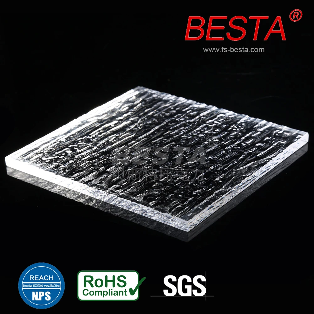 Special Texture Waves Stripes Patterns PMMA Acrylic Sheet