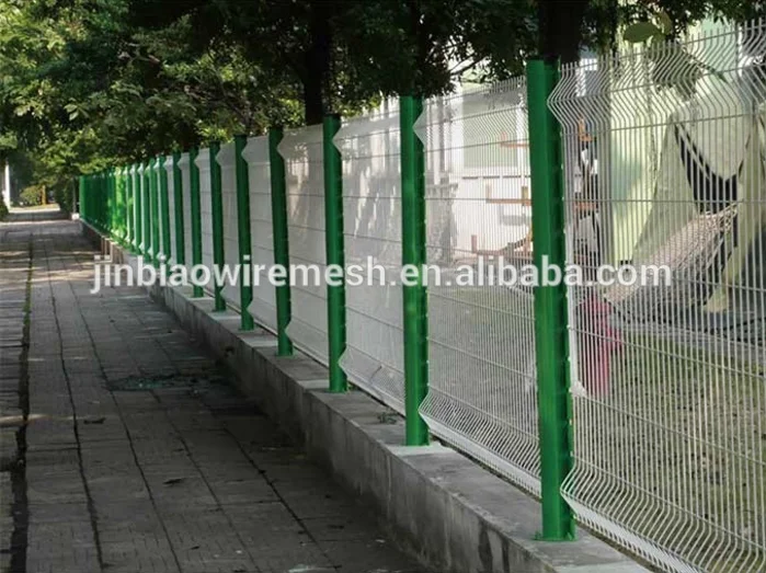 White Pvc Coated Welded Wire Mesh Fencing For Boundary Wall Poland ...