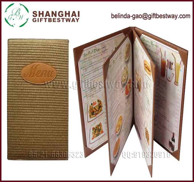 Restaurant Book Style Menu Holder - Enhance Your Dining Experience