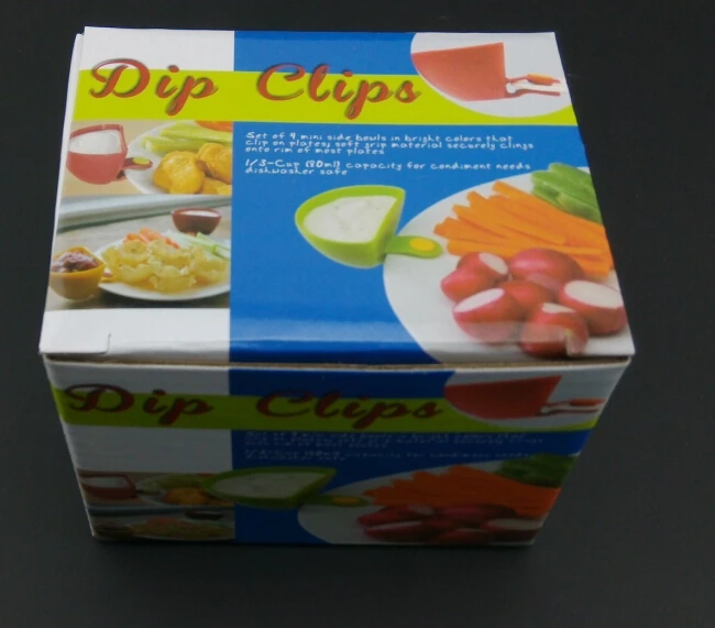 Dip Clips(set Of 4) Colorful Plate Grab Clip-on Dip Holders Tomato ...