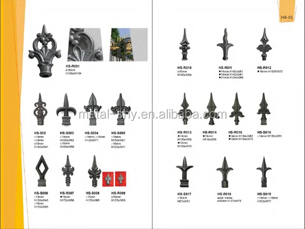 Ornamental Cast Iron Spearhead,Wrought Iron Spike - Buy Wrought Iron ...