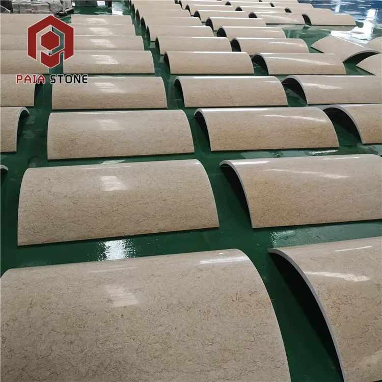 Hotel Lobby Beige Marble Column Cladding - Buy Marble Column Cladding ...