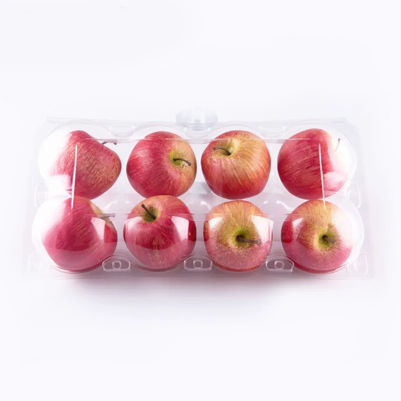 Disposable plastic Fruit Apple packaging container clemshell plastic ...
