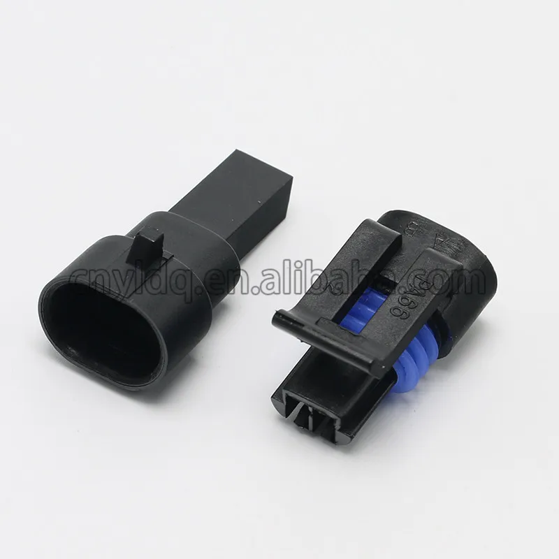 2 Pin Female Waterproof Electrical Connector For Delphi 12162193 For ...