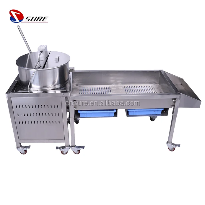 China Stainless Steel Commercial Caramel Kettle Corn Popcorn Machine ...