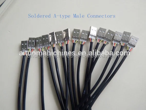 Usb Cable Micro-b Connector Soldering Assembly Machine - Buy Usb Cable ...