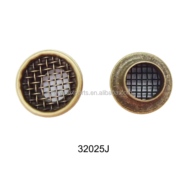 10mm Metal Antique Brass Mesh Eyelets for Garment 32025J