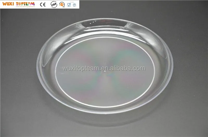 7.5" Plastic Disposable Crystal Clear Dinner Plates