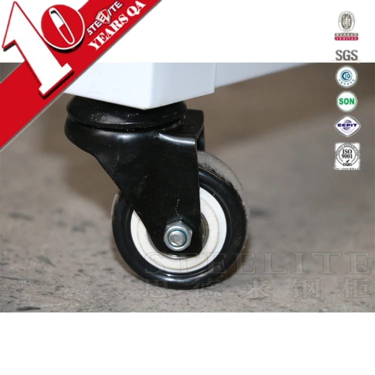 Portable Computer Table Steel Tubes Laptop Stand Pc Desk With Casters ...