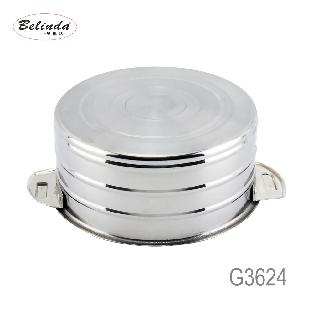 5 Pcs Cookware Set Keep Food Warm Stainless Steel Double Wall Pot With ...