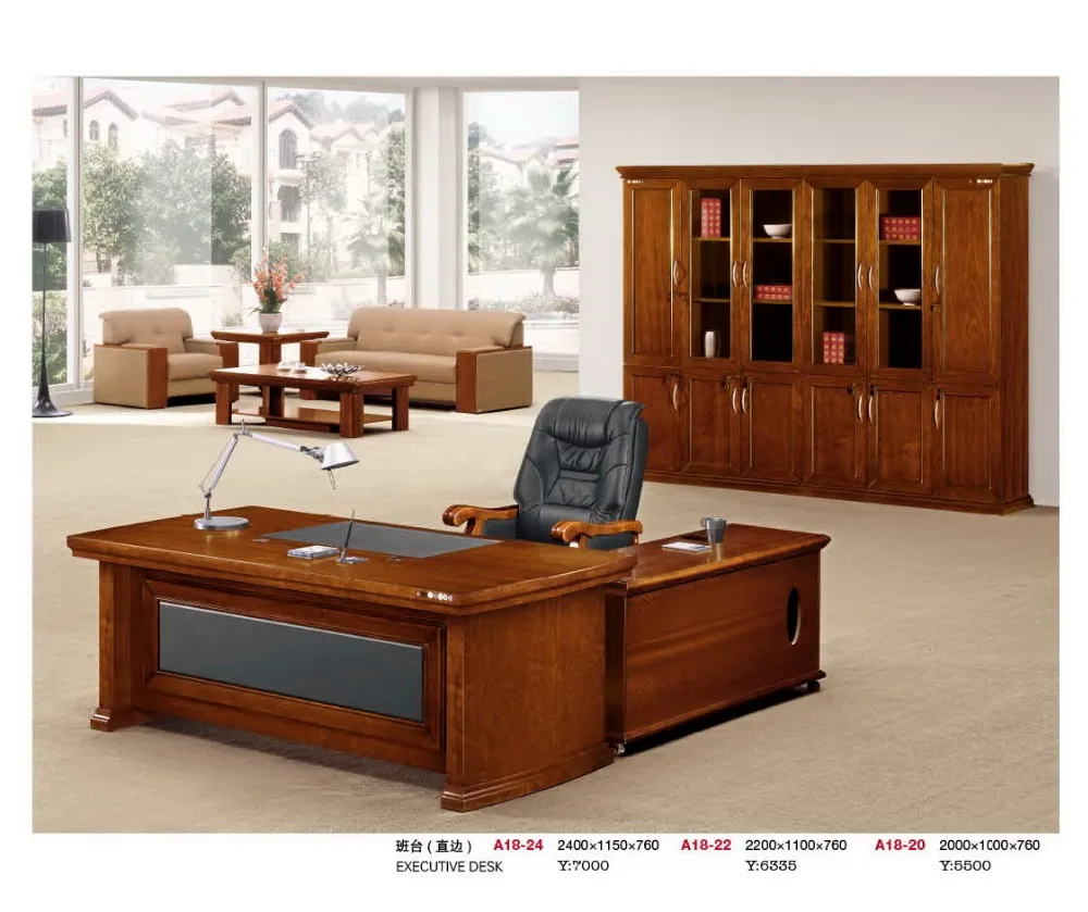 High Quality Hdf Wood Executive Table Luxury Office Furniture Desk ...