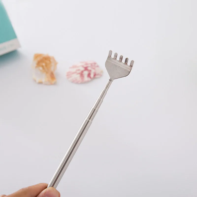 Telescopic Stainless Steel Back Tickler - Pocket Massage