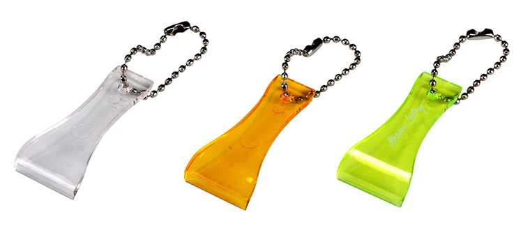 Plastic Colorful Lottery Scratcher Ticket Scraper With Keyring - Buy ...