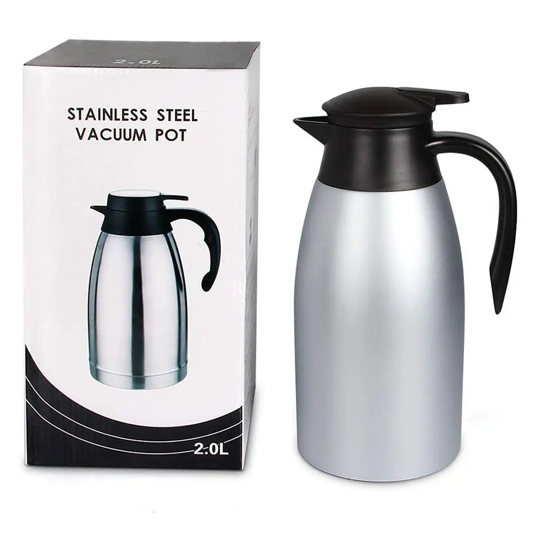 Insulated Coffee Pot Double Wall Stainless Steel 2l Coffee & Tea Sets Vacuum Insulated Custom ...