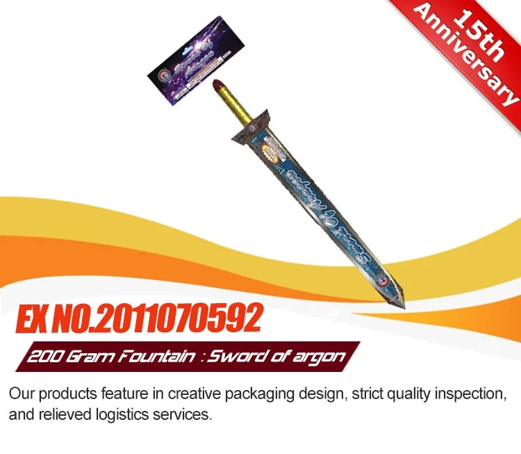 In Hand Sword Of Sparkler Fountain Fireworks For Children Playing - Buy ...