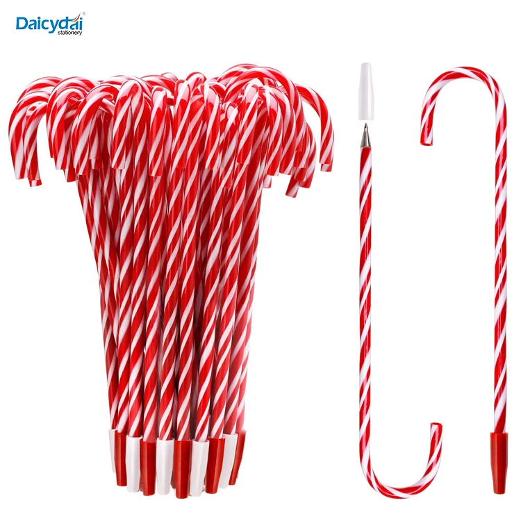 Candy Cane Pen 7.5 Inch Peppermint For Christmas Holiday Home School ...