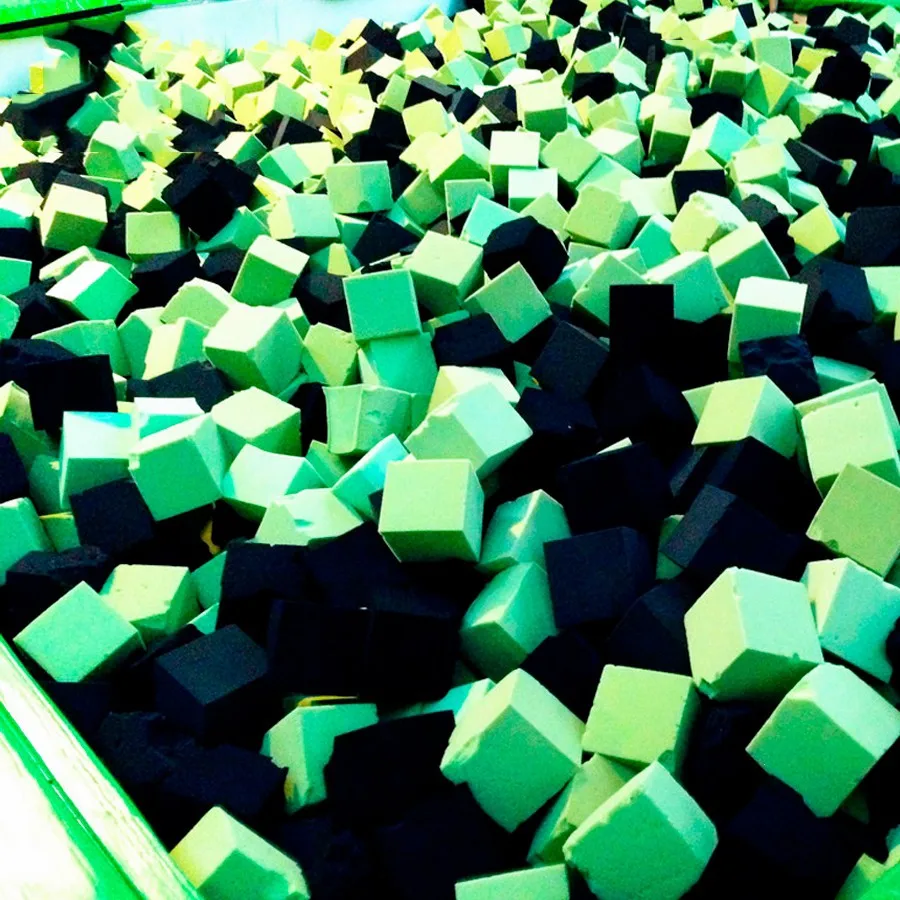 Foam Pit Sponge Cube Trampolines With Foam Pit Blocks For Sale - Buy ...