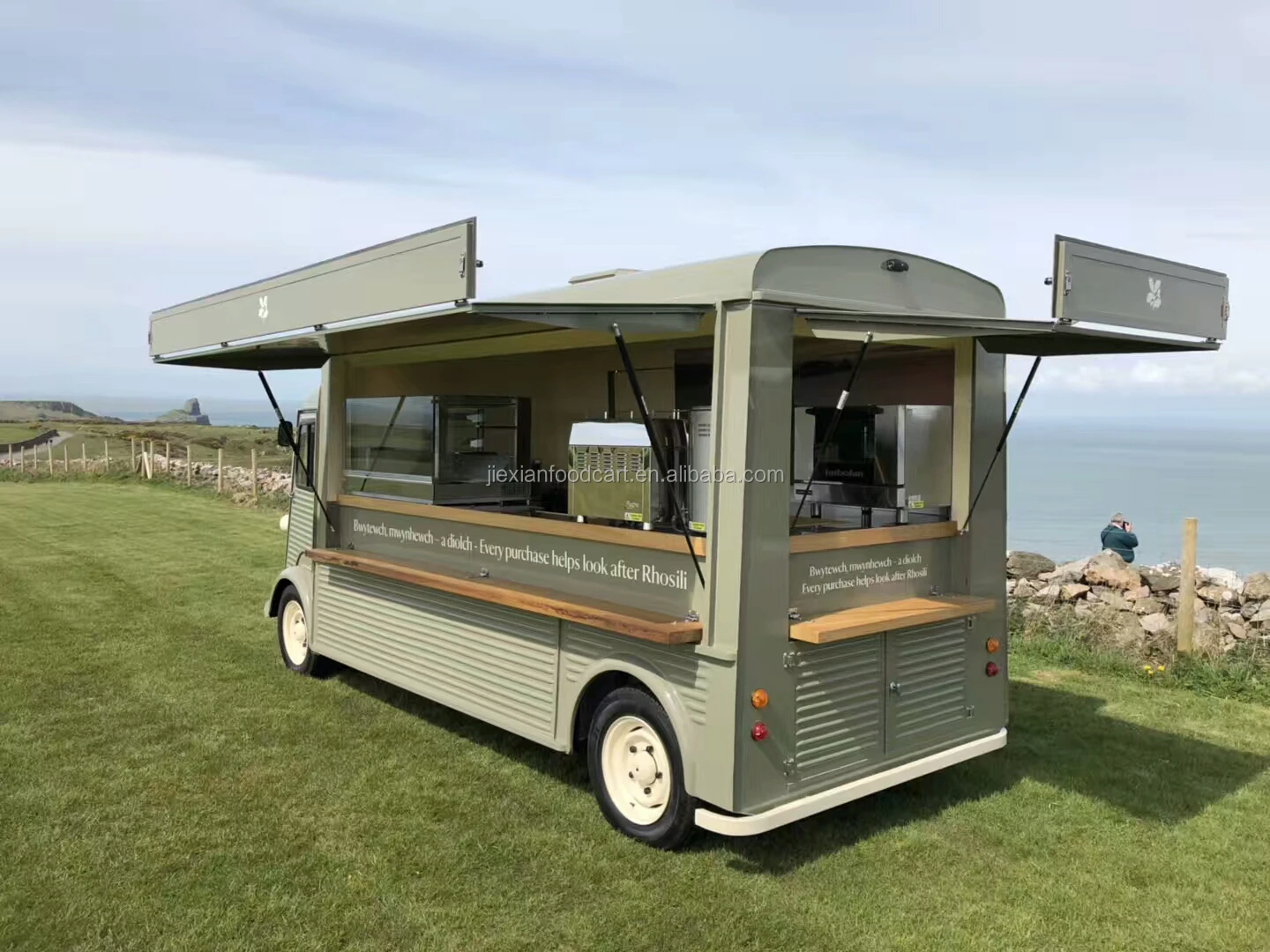 New Street Food Vending Cart / Electric Vintage Vw Citroen Food Truck ...