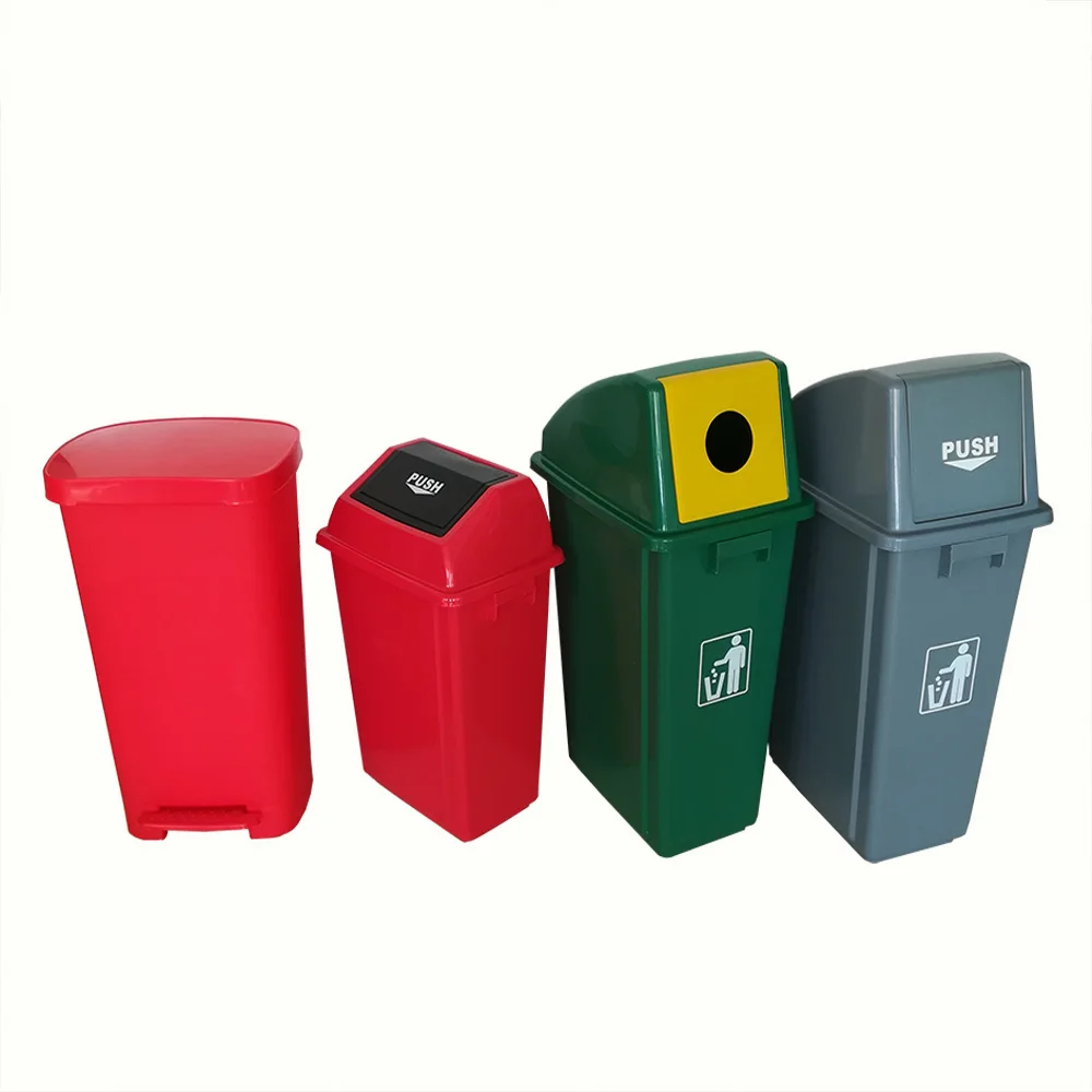 Eco-friendly Plastic Waste Bins - Durable & Versatile