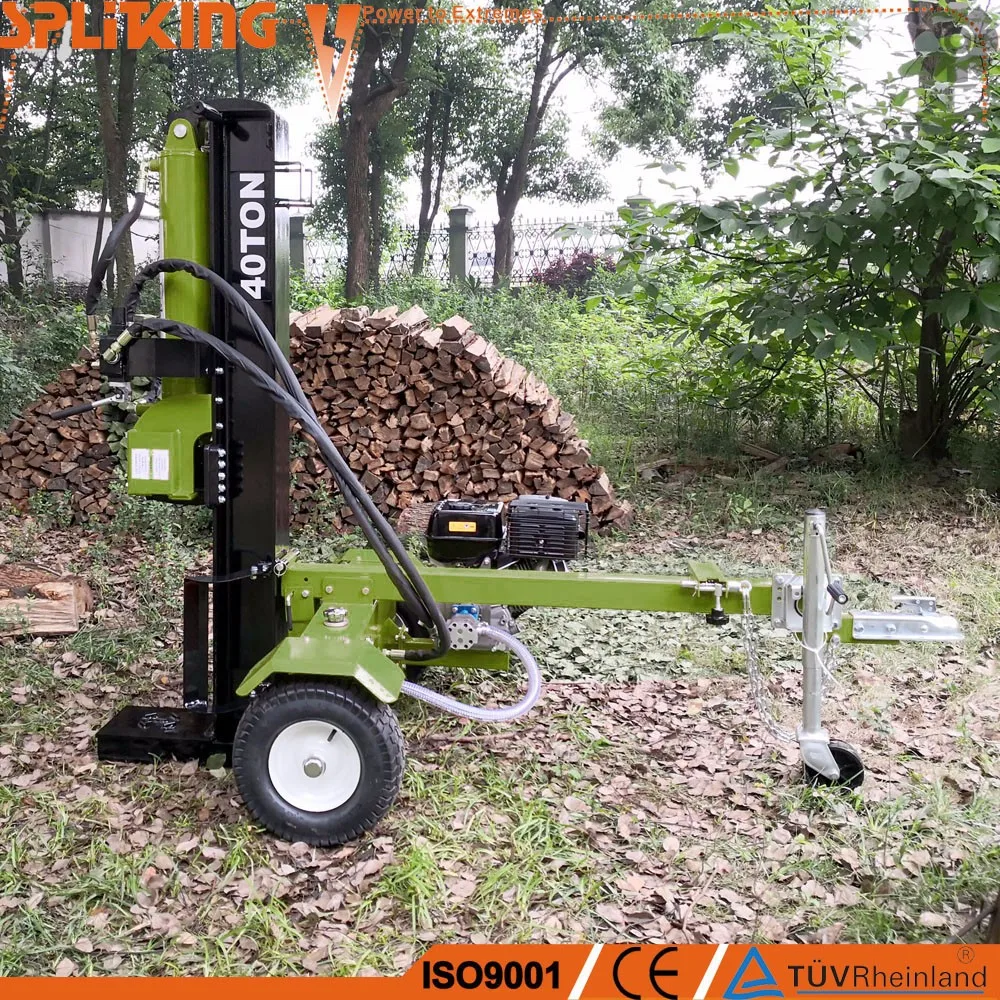 40 Ton Log Splitter with 13HP Gasoline Engine - Wood Cutting Machine