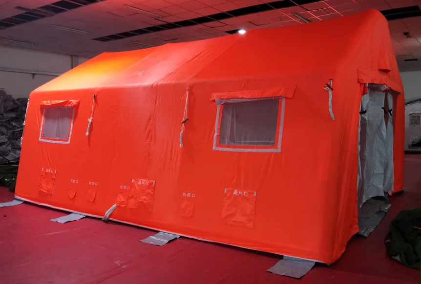Big Military Decontamination Inflatable Tent For Fire Fighting - Buy ...