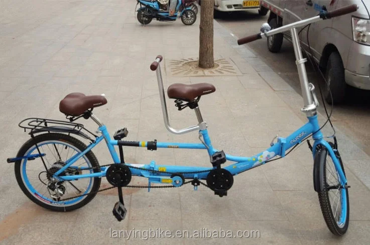 20inch 6speed Two Seat Folding Tamdem Bike Leisure Sightseeing Bicycle ...