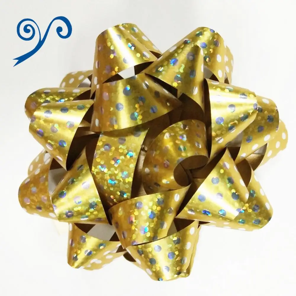 Custom Printed Star Ribbon Bow For Gift Wrapping Accessories Or Big ...