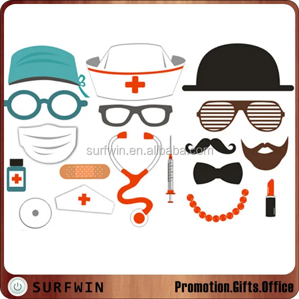 26pcs Pre-cut Doctor Nurse Props - Buy Doctor Nurse Photo Booth Props ...