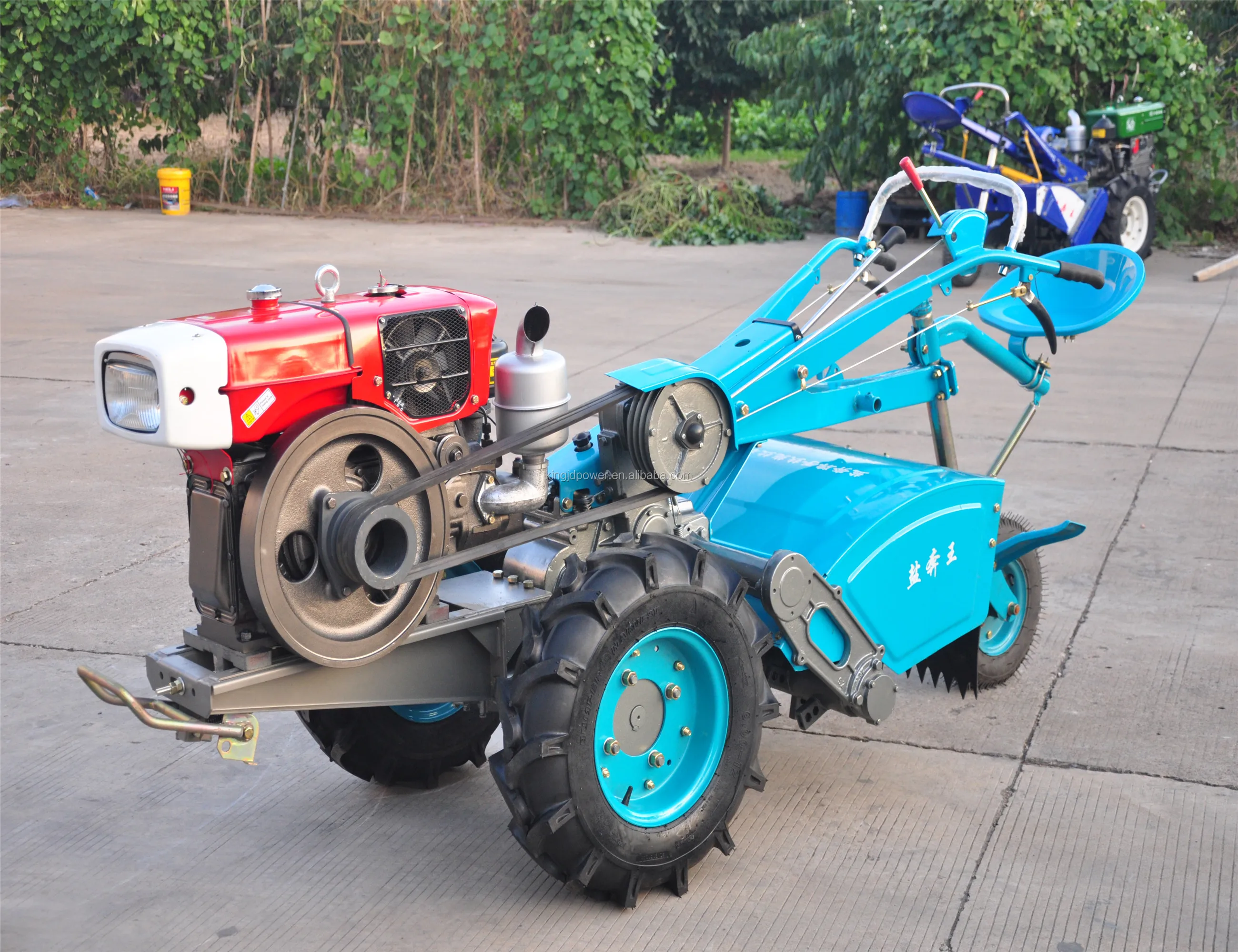 Cheap Price Hand Driven Walking Diesel Tractor/8hp Mini Hand Walking ...