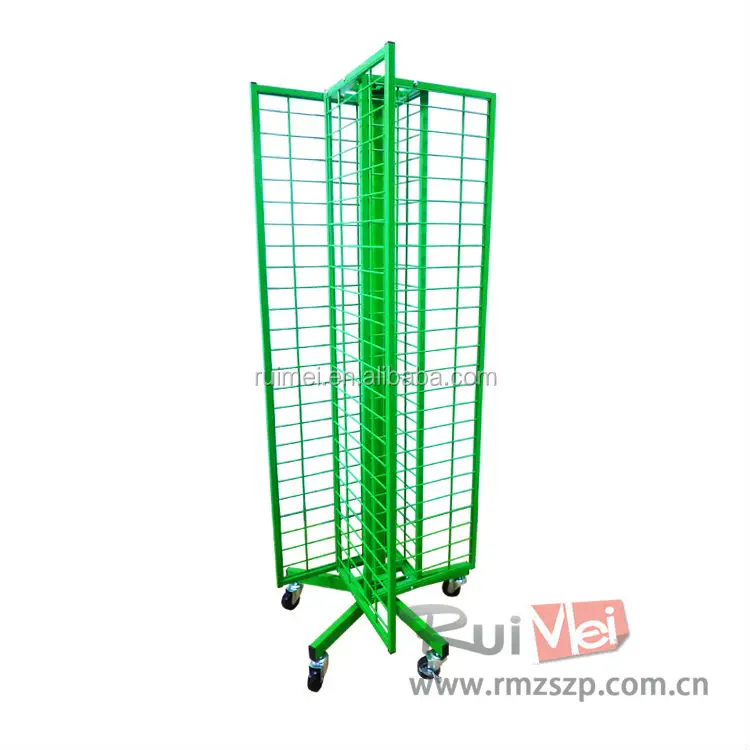 Floor Stand 4 Side Spinner Rotating Display Rack - Buy Rotating Display ...
