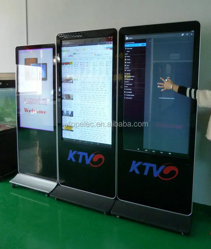55" Shopping Mall Kiosk And Computer All In One Touch Screen All In One ...