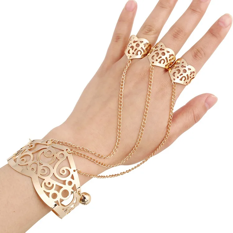 Nz-34 R Ing Bracelet Connected Metal Saudi Gold Jewelry Bracelet ...