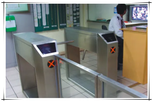 Biometric Turnstile With Counter To Counting People Access For Toilet ...