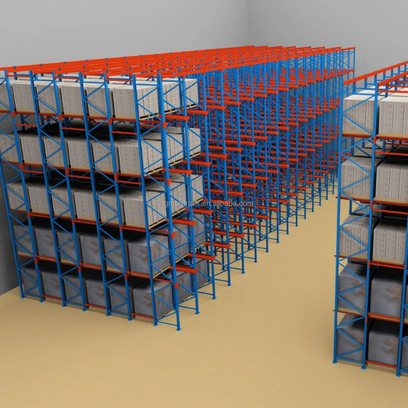 Warehouse Storage Use Dexion Van Pallet Drive In Racking - Buy Drive In ...