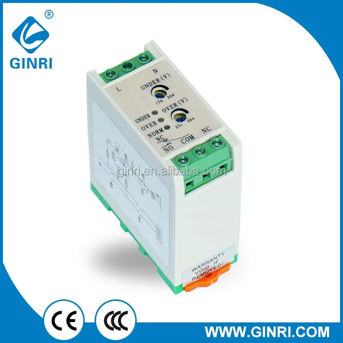 Adjustable Single Phase Protector SVR-220W Over Voltage Under Voltage ...